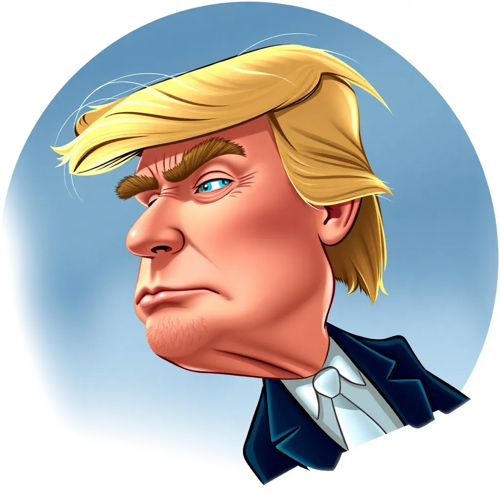 Cara de Donald Trump con estil…